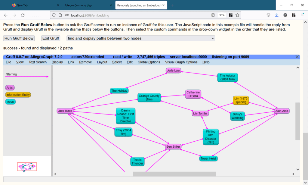 Embedding Gruff In a Web Page - AllegroGraph